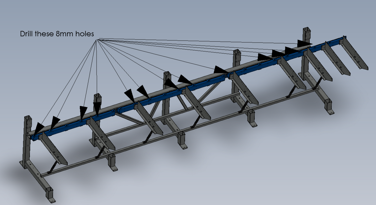 R0015273 Module E support arm alignment — Stuga