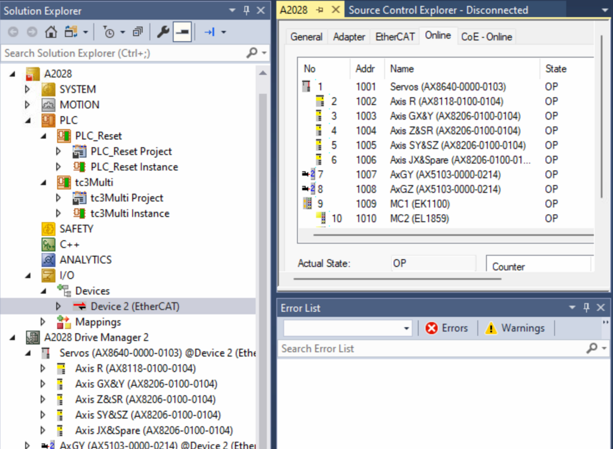 GY GZ axis setup with Jetter Motors — Stuga