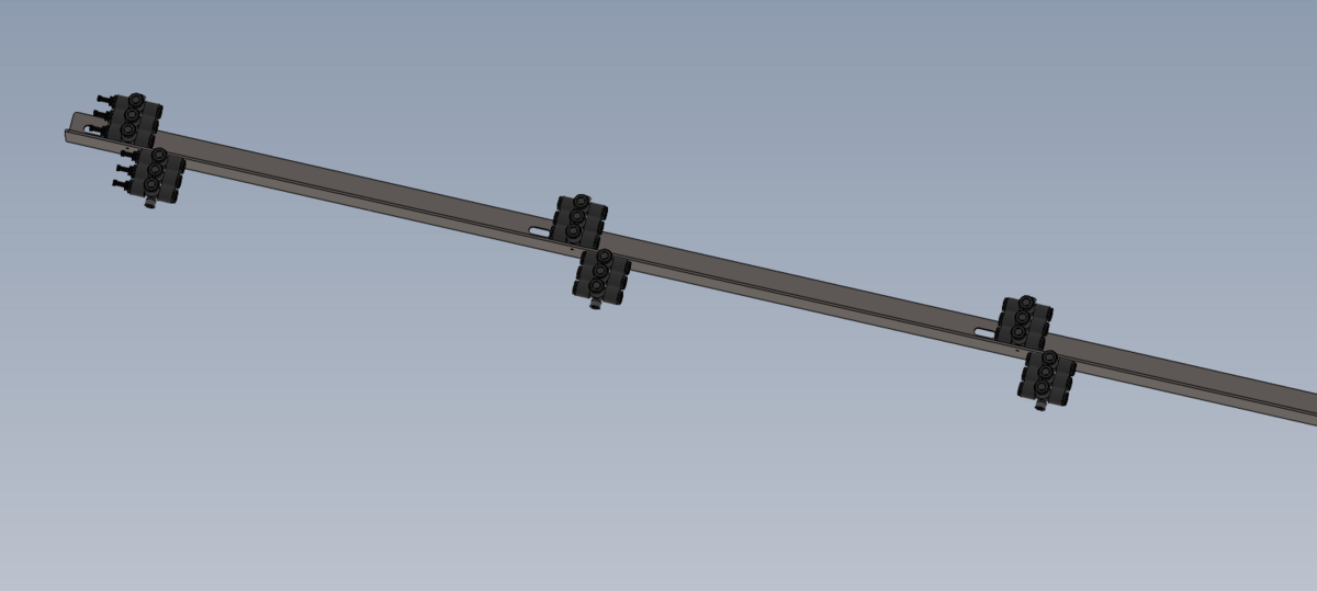 R0015289 Bench Assemble Pipe Connection Rail — Stuga